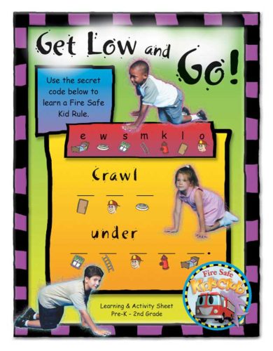 "Get Low and Go!" Fire Escape Activity Sheet | Fire Safety For Life
