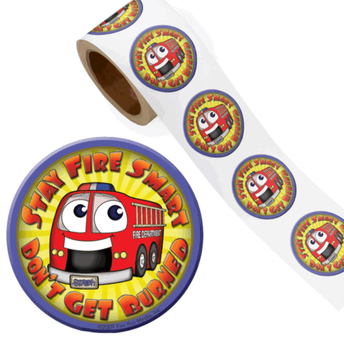 Stretch’s “Stay Fire Smart” Burn Prevention Stickers for Kids