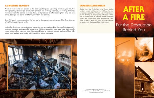 After a Fire: Put the Destruction Behind You Pamphlet | Fire Safety For ...