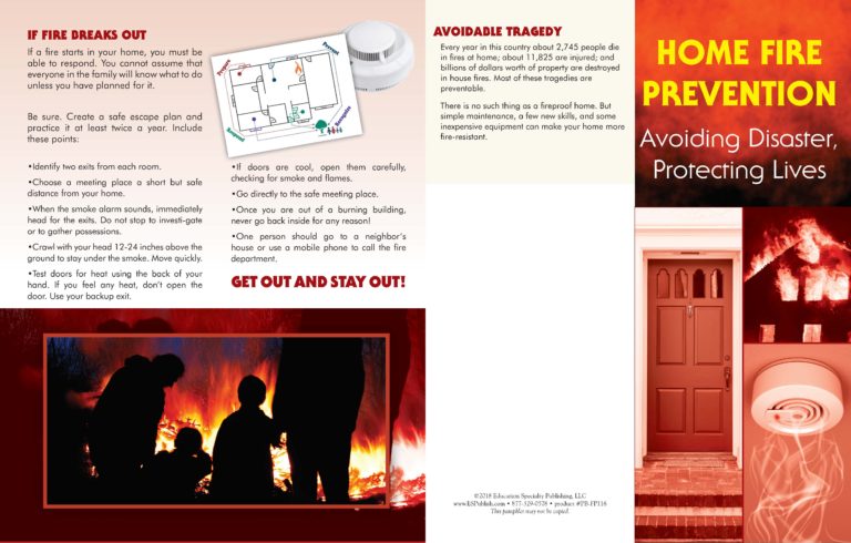 Home Fire Prevention Brochure | Fire Safety For Life