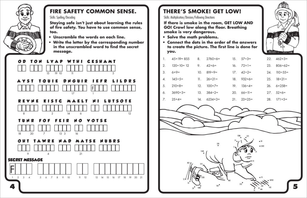 "Fire Ready Every Day!" Activity Books - Fire Prevention Workbook