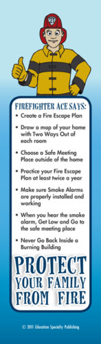 "Protect Your Family From Fire" Bookmarks | Home Fire Safety Education