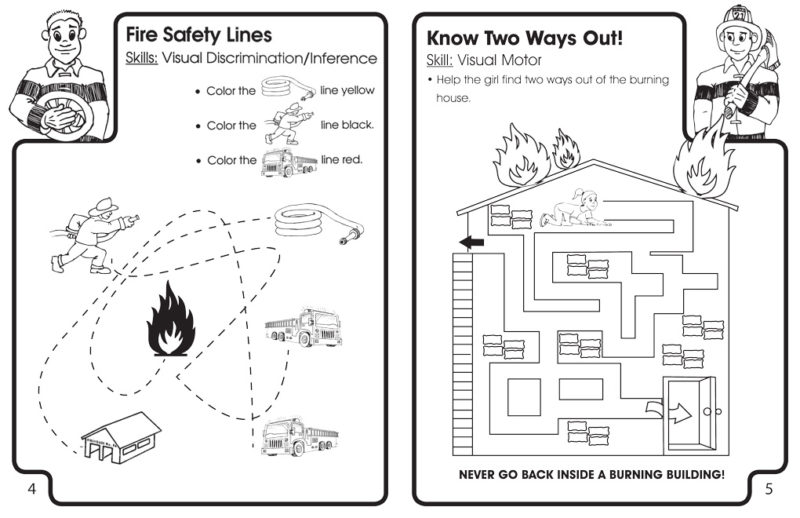 Firefighter Ace's Fire Safety Activity Books for Kids