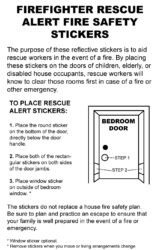 Firefighter Rescue Alert Stickers – Prioritize Pet and People Safety