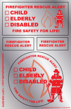 Firefighter Rescue Alert Stickers – Prioritize Pet and People Safety
