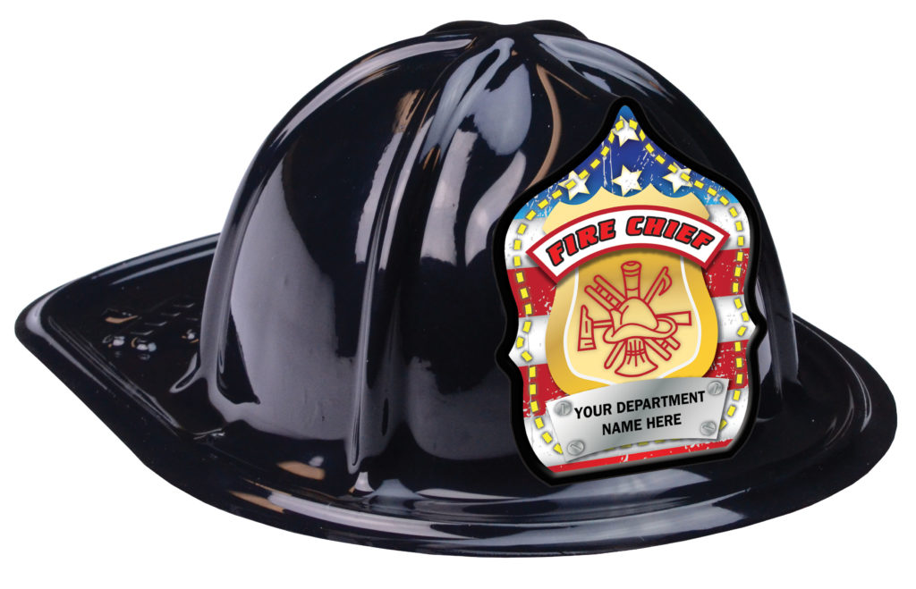 Custom Patriotic Fire Chief Firefighter Hats | Fire Safety For Life