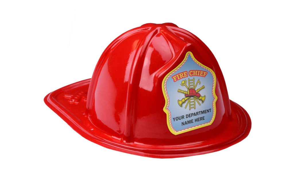 Custom Fire Chief Fire Hats – Personalized Plastic Hats for Kids