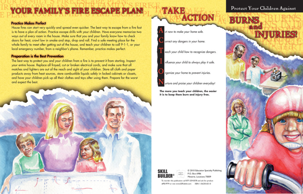 Protect Your Children Against Burns & Injuries Pamphlets | Fire Safety ...