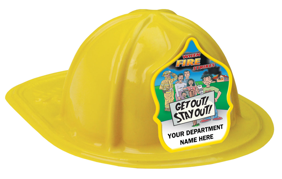 Personalized Plastic Fire Hats | Fire Safety For Life