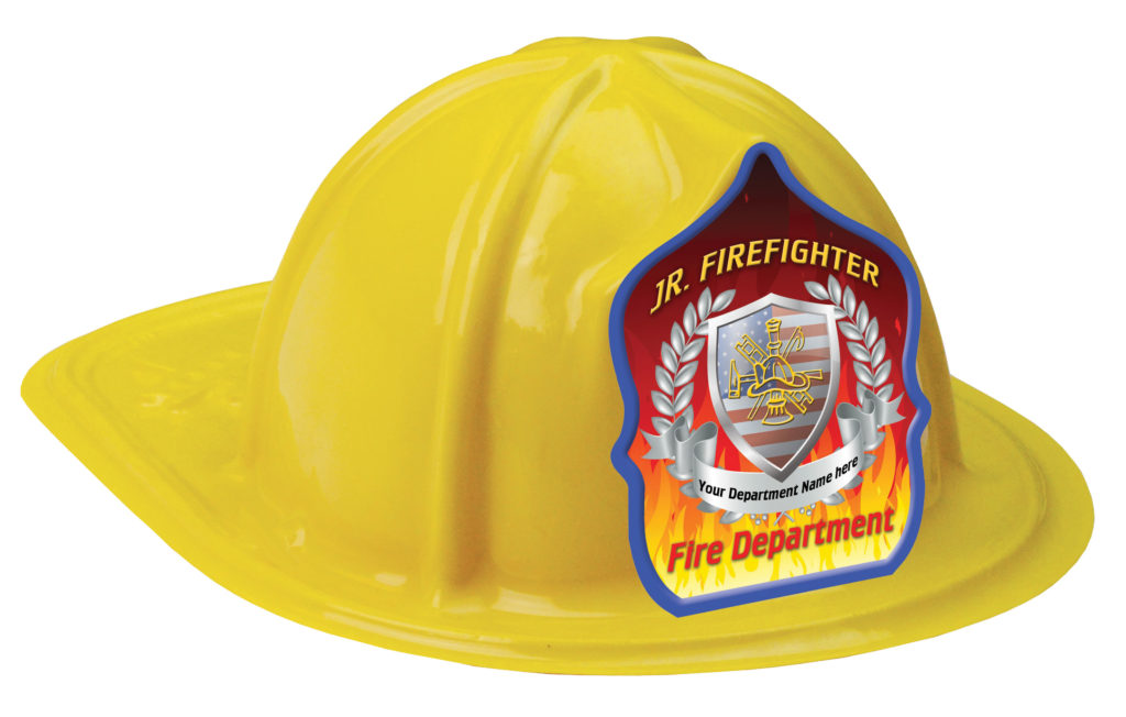 Custom Plastic "Jr. Firefighter" Fire Hats & Helmets
