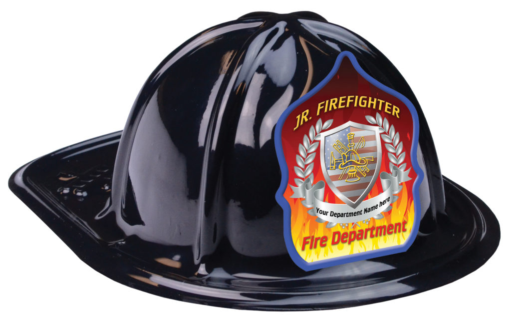 Custom Plastic "Jr. Firefighter" Fire Hats & Helmets