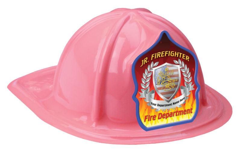 Custom Plastic "Jr. Firefighter" Fire Hats & Helmets