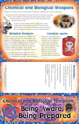 Chemical and Biological Terrorism Pamphlet | Fire Safety For Life