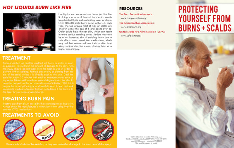 Burn Prevention Pamphlet For Seniors | Fire Safety For Life