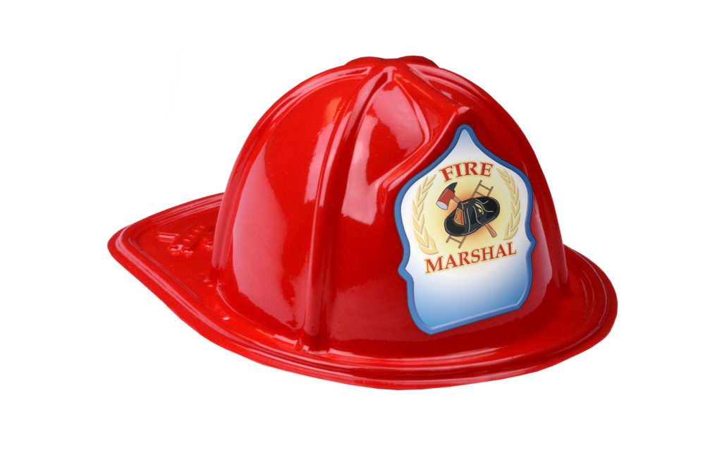 Plastic "Fire Marshal" Fire Hats | Fire Safety For Life