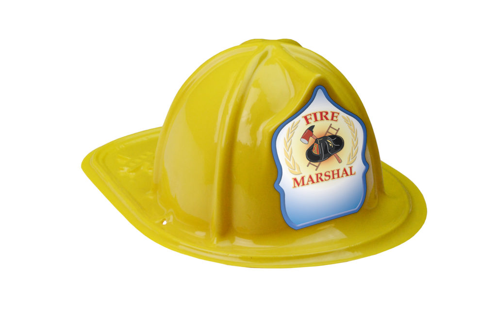 Plastic "Fire Marshal" Fire Hats | Fire Safety For Life