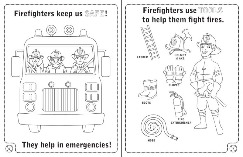 A Visit to the Fire Station Activity Book – Learn Fire Safety Fun!