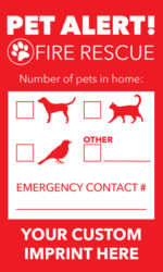 Pet Rescue Alert Stickers – Help Save Pets in Fire Emergencies