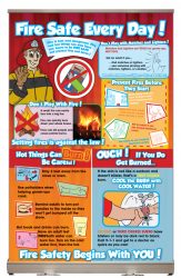 Fire Safety Tabletop Display For Kids | Fire Safety For Life