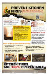Prevent Kitchen Fires Tabletop Display | Fire Safety For Life