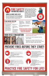 Fire Safety Tabletop Display For Seniors | Fire Safety For Life