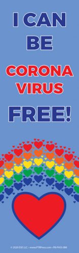 "I Can Be Coronavirus Free!" Bookmark | Fire Safety For Life