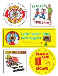 Fire Prevention Stickers | Fire Safety For Life