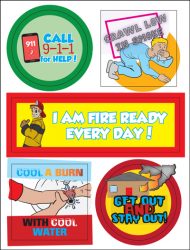 Fire Prevention Stickers | Fire Safety For Life