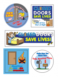 Fire Prevention Stickers | Fire Safety For Life