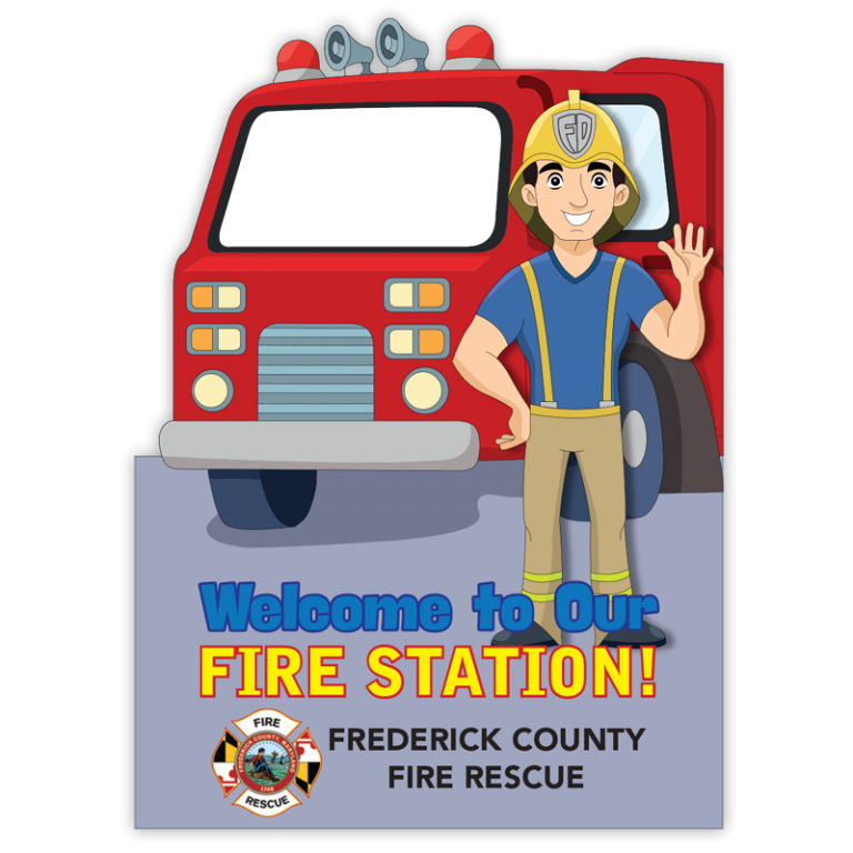 "Welcome to Our Fire Station" Photo Prop | Fire Safety For Life