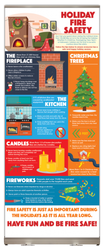 Holiday Fire Safety Retractable Presentation Display