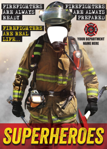 Custom Firefighter Photo Prop Stand: Fire Station Event Materials