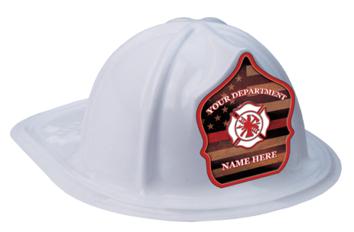 Personalized Plastic Fire Hats – Custom Thin Red Line Hats