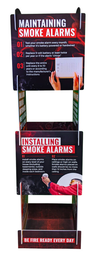 Smoke Alarms Save Lives Info Tower | Fire Safety Education