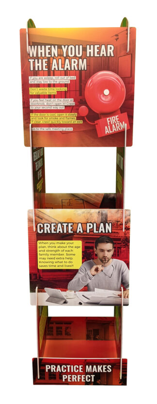 Home Fire Drills Info Tower | Fire Safety Event Materials