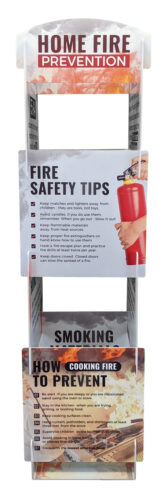 Home Fire Prevention Tabletop Display Info Tower