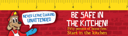 Red's "Be Safe in the Kitchen!" Cooking Safety Ruler Bookmarks
