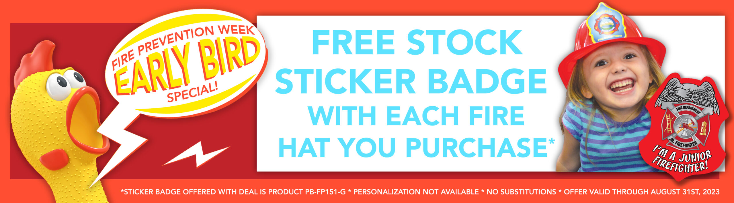 FSE_Slider_B1G1-FireHatAndStickerBageSpecial | Fire Safety For Life