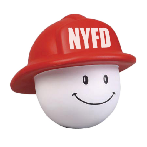 Custom Fireman Mad Cap Stress Reliever Squeeze Toys