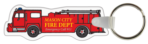 Custom Fire Truck Keychains – Promotional Key Tags & Keyrings