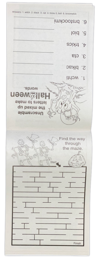 Custom Halloween Friends Activity Pads – Spooky Fun to Go!