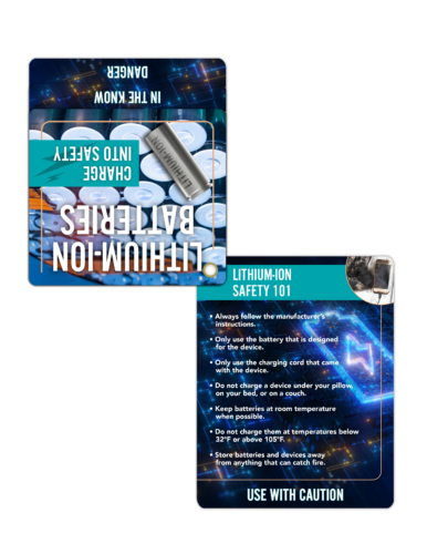 Lithium-ion Batteries – Charge Into Safety Flip Tips | Fire Safety For Life