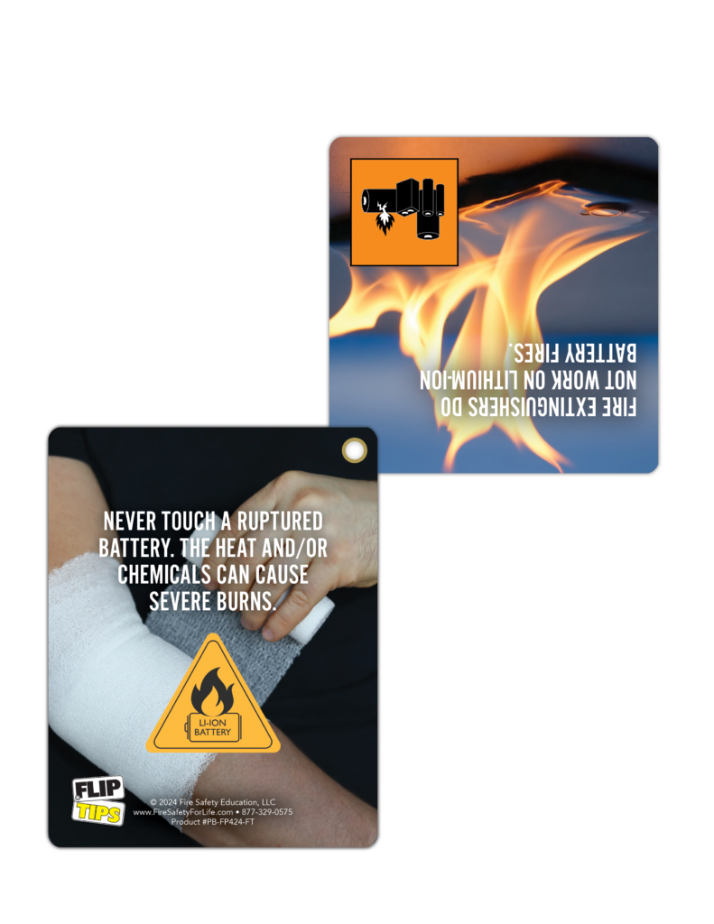 Lithium-ion Batteries – Charge Into Safety Flip Tips | Fire Safety For Life