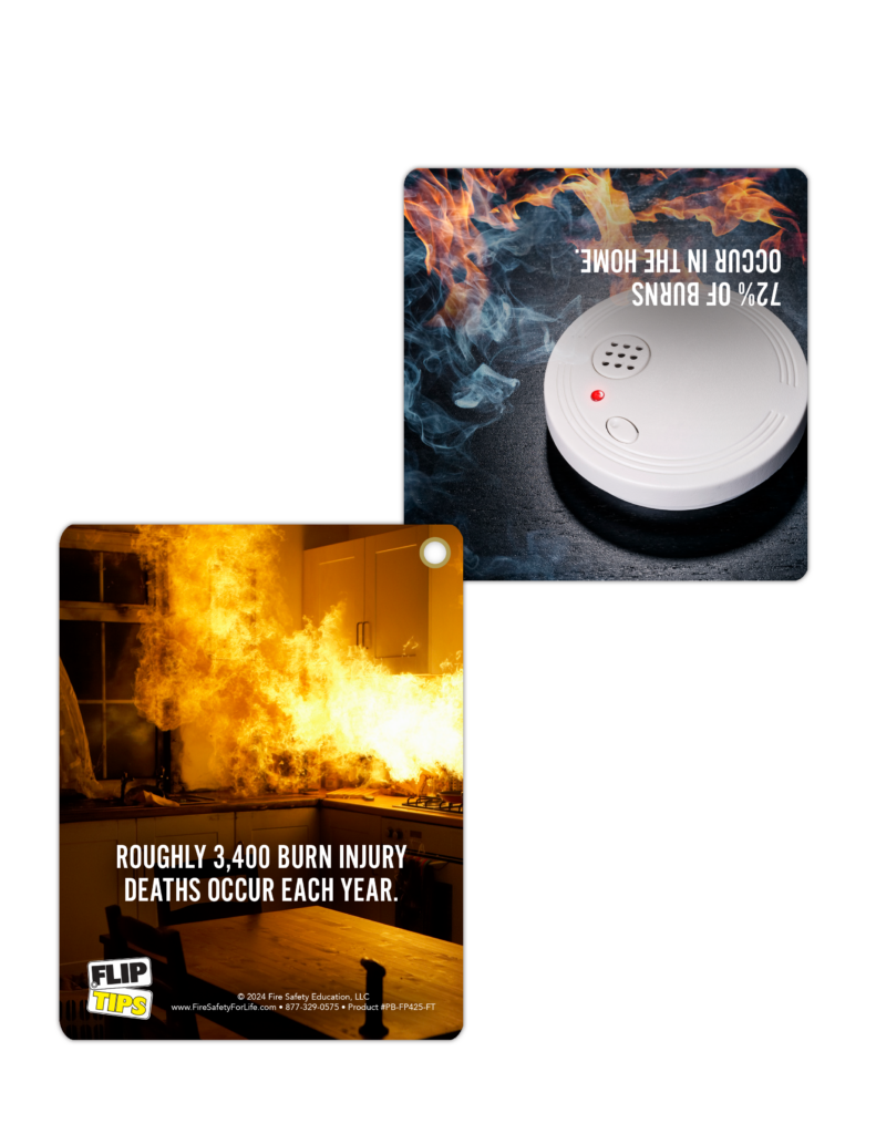 Home Burn & Injury Prevention Flip Tips | Fire Safety For Life