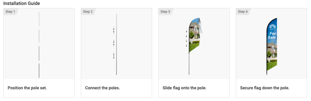 Custom Razor Sail Feather Flags for Events & Promotions