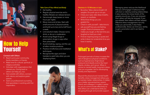 Stress Management for Firefighters Pamphlets