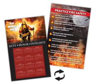 2026 Year-at-a-Glance Calendars with Fire Safety Tips